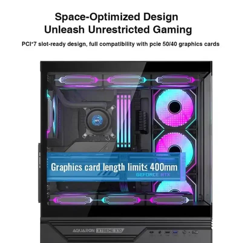 Jual Casing Pc Gaming Armaggeddon Aquaron Xtreme X10 Atx Transparent ...