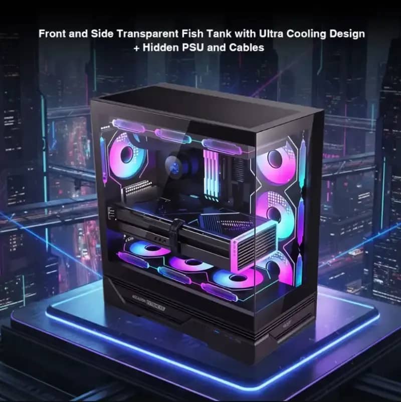 Jual Casing Pc Gaming Armaggeddon Aquaron Xtreme X10 Atx Transparent ...