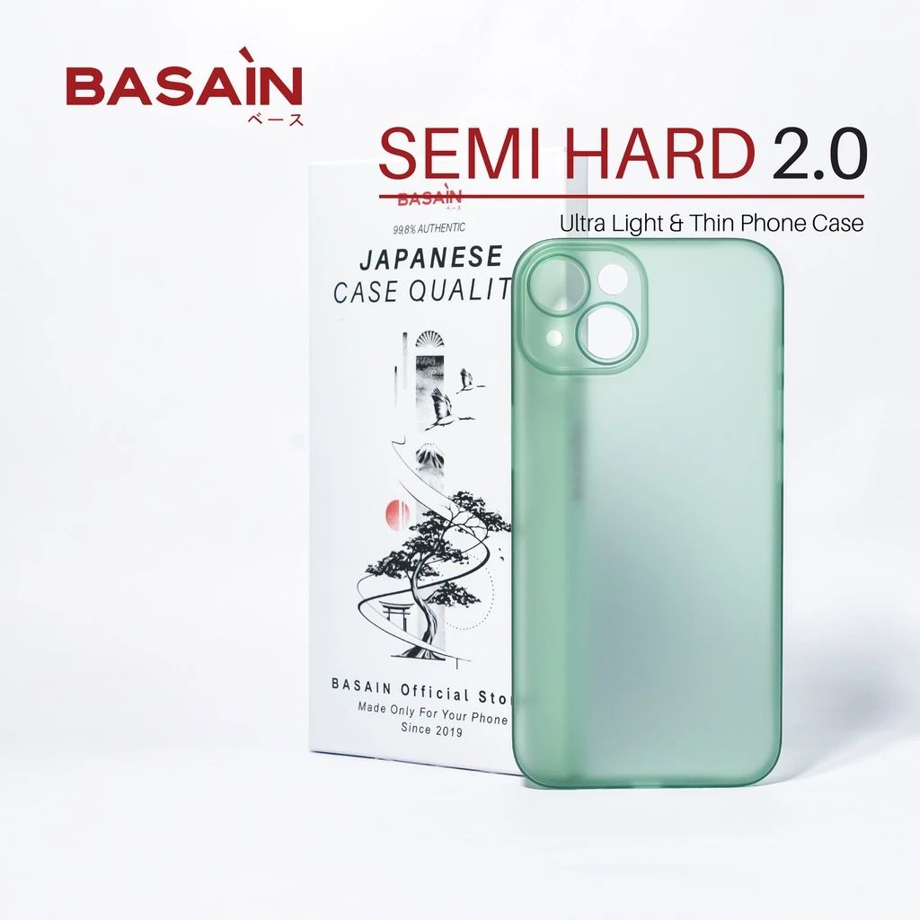 Jual Casing iPhone 14 Plus Semi Hard 2.0 Basain Original Case – Green ...