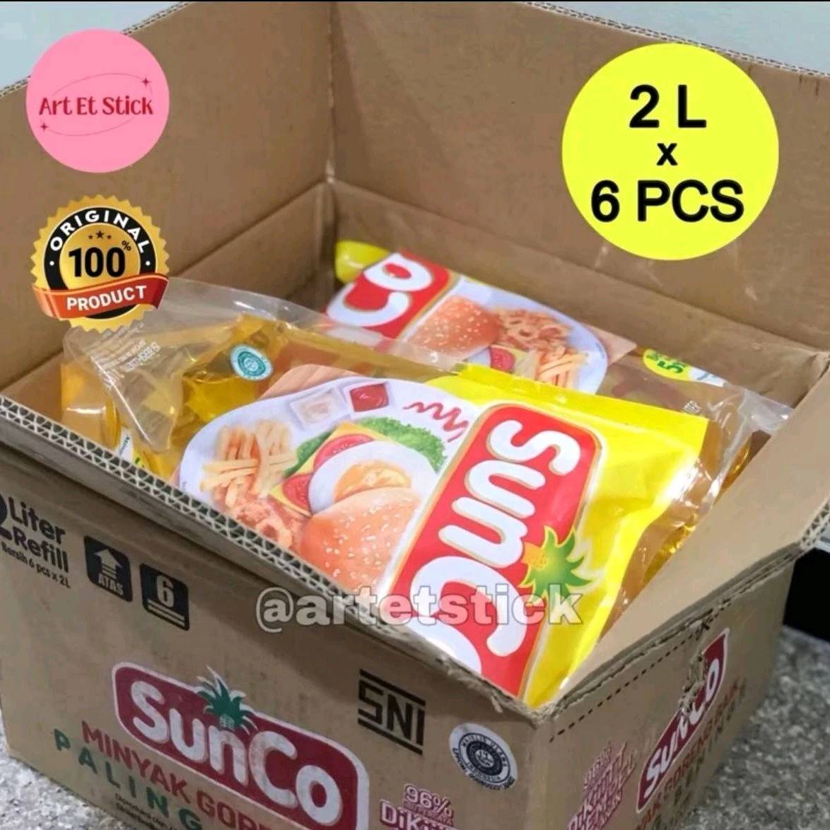 Jual Minyak Goreng Sunco Refill 2 Liter - 1 Dus Isi 6 Pouch Di Seller ...