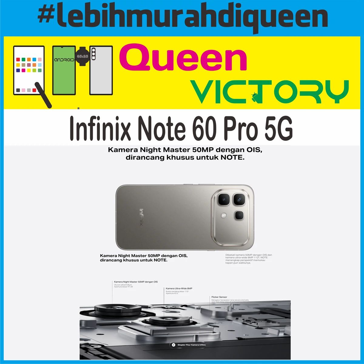 Jual Infinix Note 60 Pro 5g 12/256 Garansi Resmi Indonesia - Frost ...