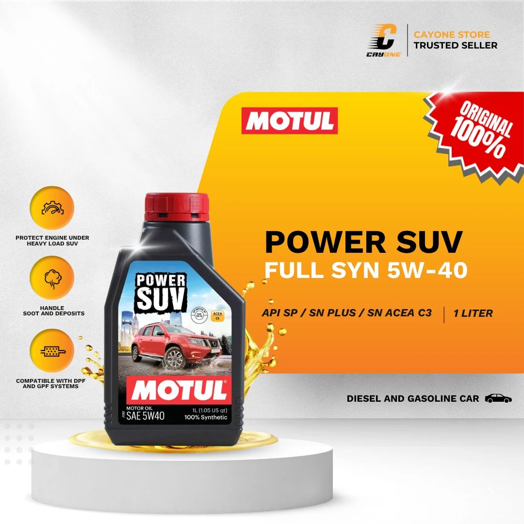Jual Motul Oli Mobil Power Suv Full Synthetic Sae 5w-40 Api Sp Acea C3 ...