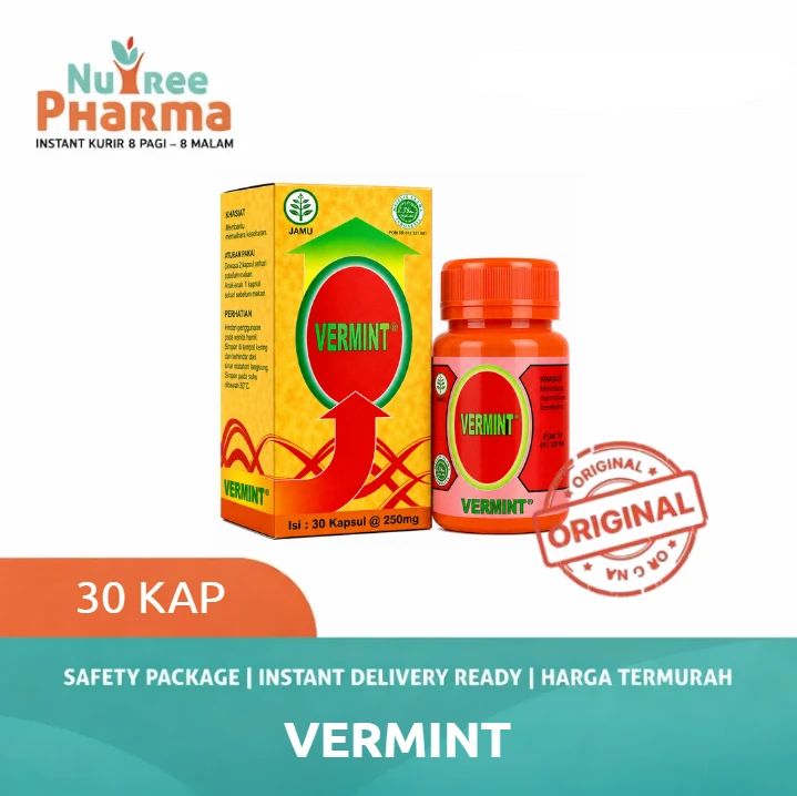 Jual Vermint Isi 30 Kapsul | Kapsul Ekstrak Cacing Tanah | Obat Typus ...