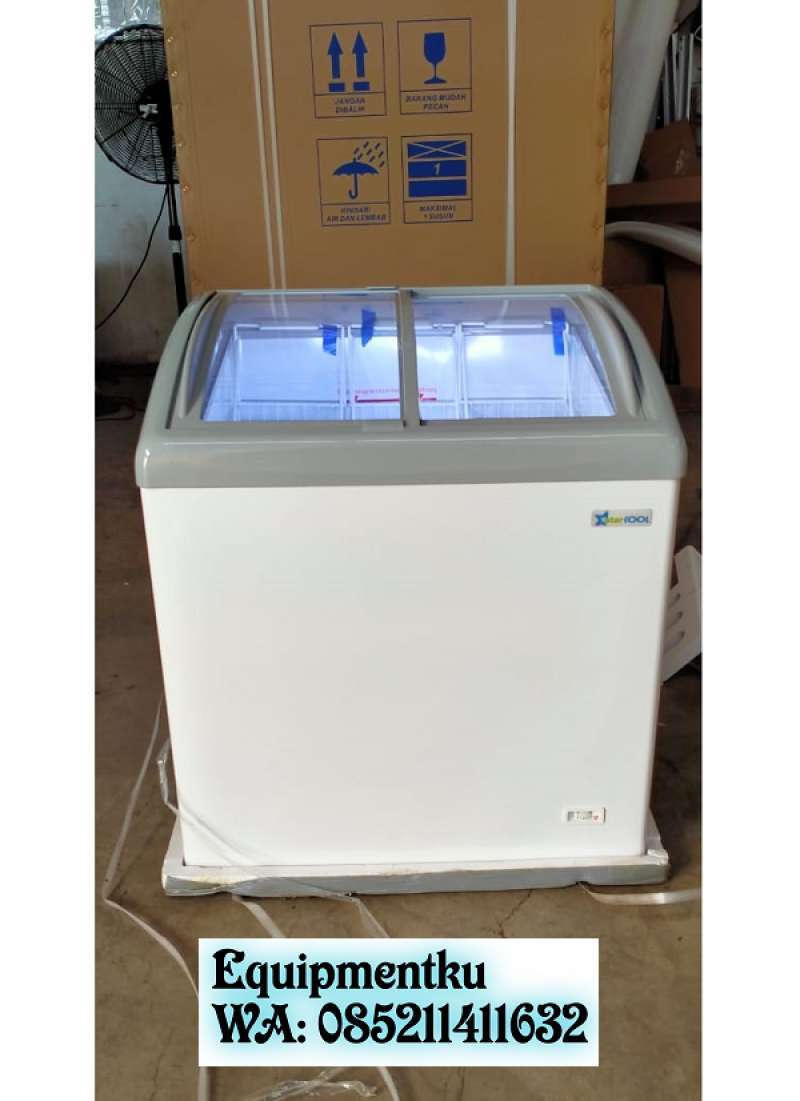 Jual SLIDING CURVED GLASS FREEZER with LED AND THERMOMETER STARCOOL TIPE DF 182/DF 180 di Seller ...