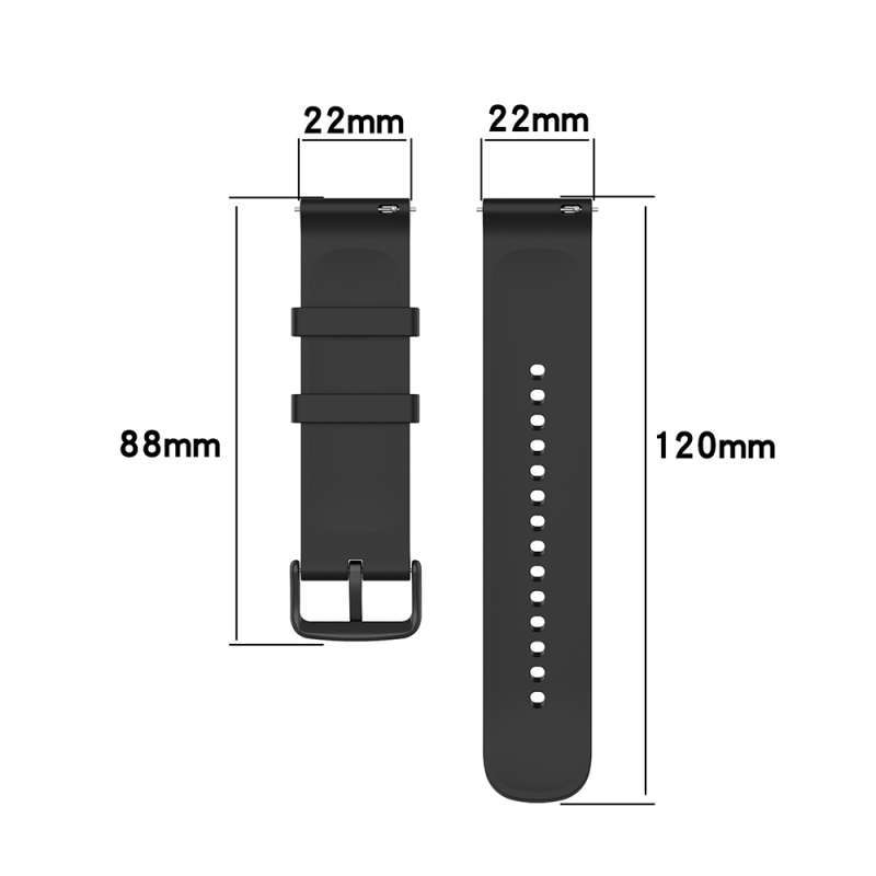Jual Sw22 Silikon Strap 22mm For Amazfit Gtr 47mm 2 3 4 / HUAWEI Gt2 ...