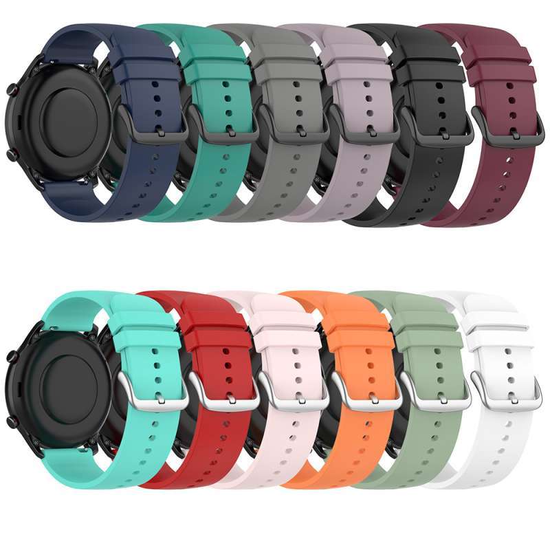Jual Sw22 Silikon Strap 22mm For Amazfit Gtr 47mm 2 3 4 / HUAWEI Gt2 ...