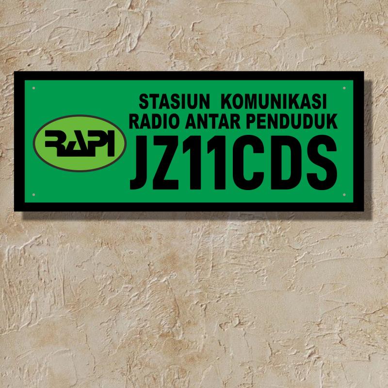 Jual Papan Callsign Rapi/orari - Akrilik - Standar Permen - 50 X 20 Cm ...