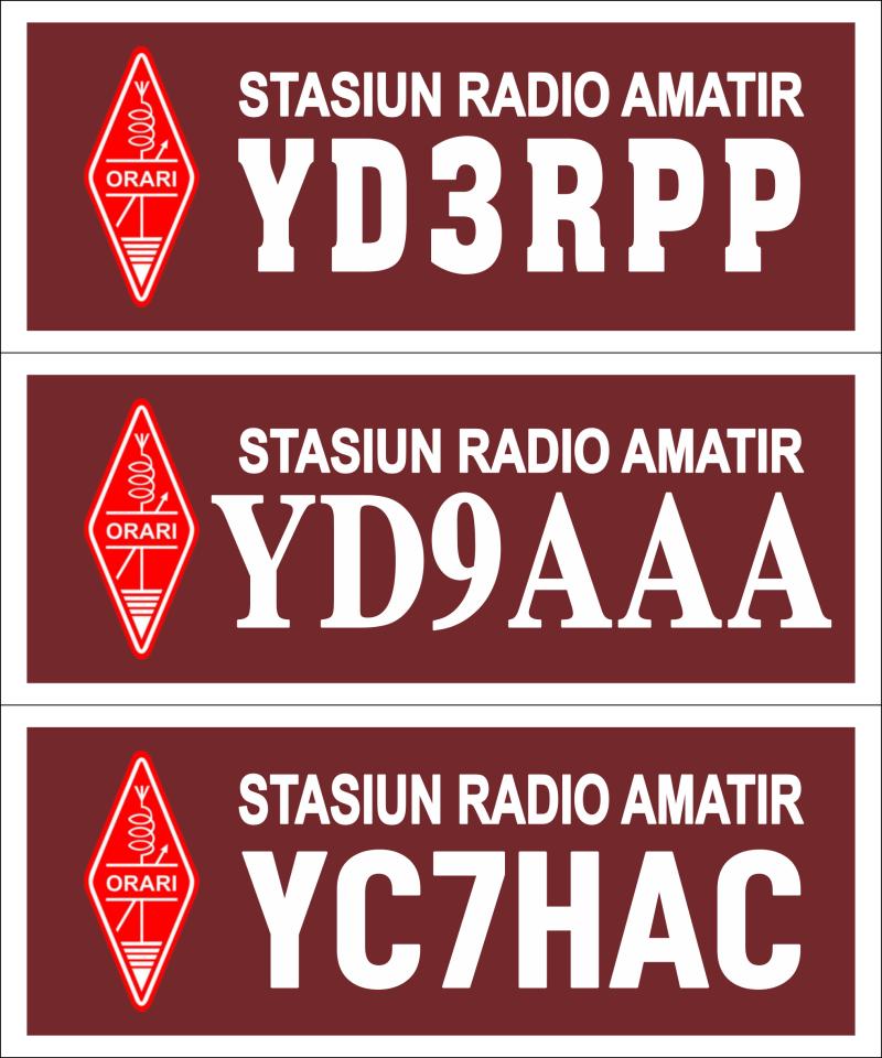 Jual Papan Callsign Rapi/orari - Akrilik - Standar Permen - 50 X 20 Cm ...
