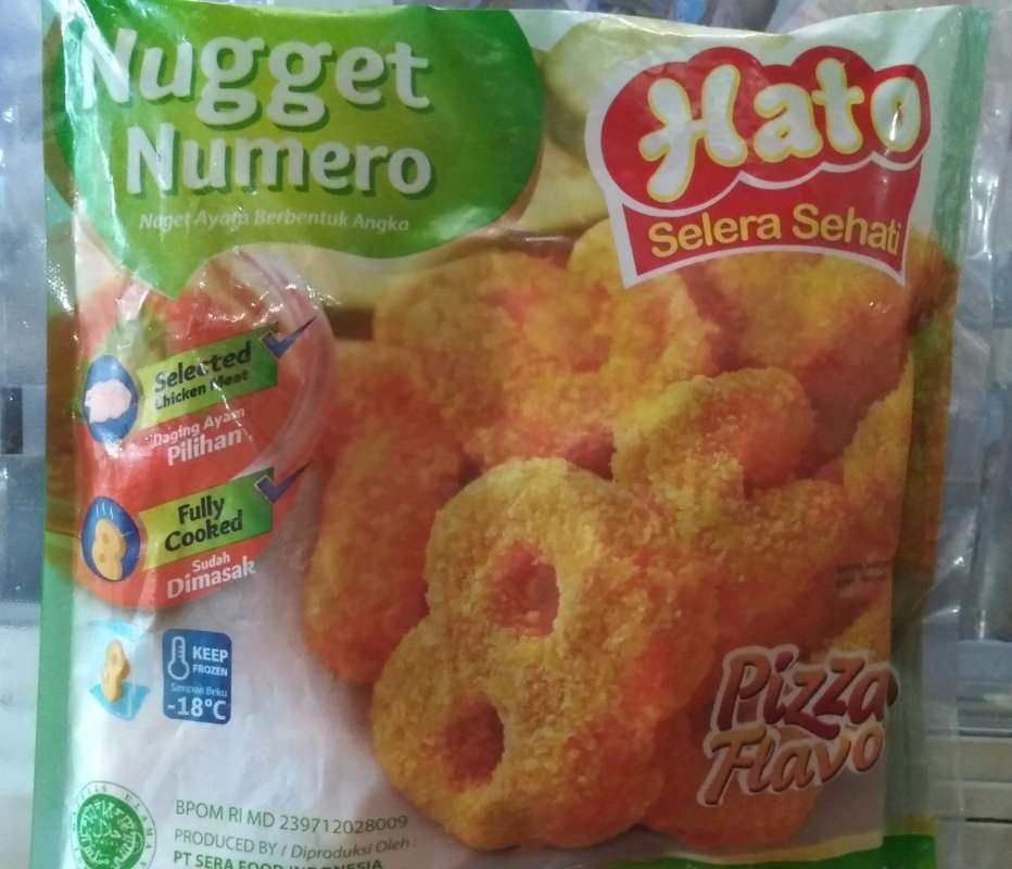 Jual Nugget Numero HATO Naget Ayam Bentuk Angka Naget Angka HATO ...