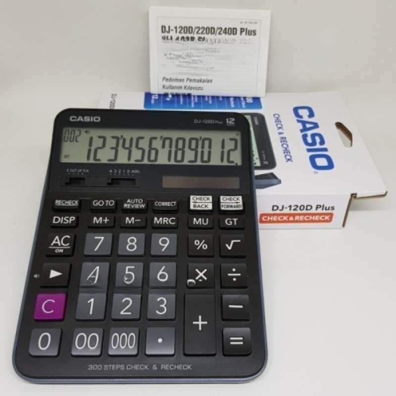 Promo Kalkulator Casio Dj-120d Plus Kalkulator 12 Digit Casio Dj-120 D ...