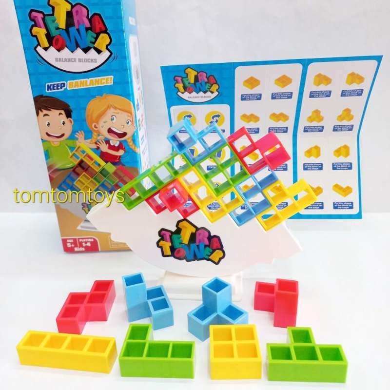 Tetra Tower Board Game Tetra Tower Game Balance Stacking Blocks, Tetris ...