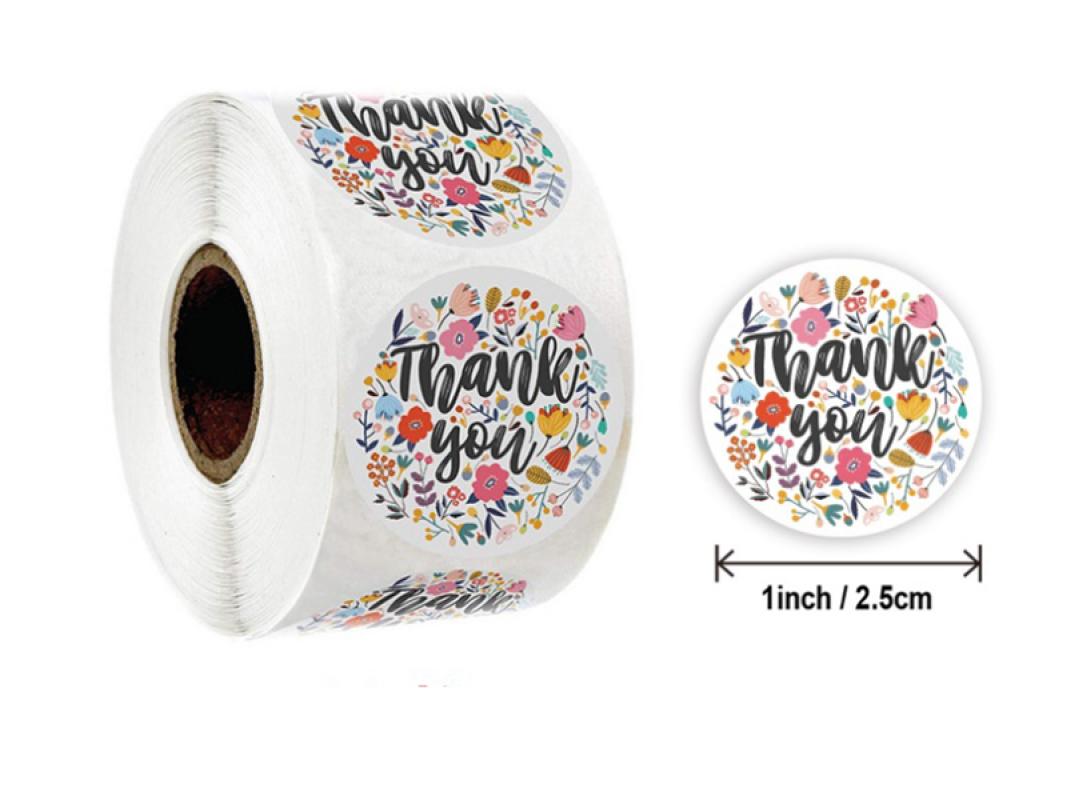 Jual HX120 [500 pcs @ 2.5 cm] Sticker Thank You stiker ucapan terima ...