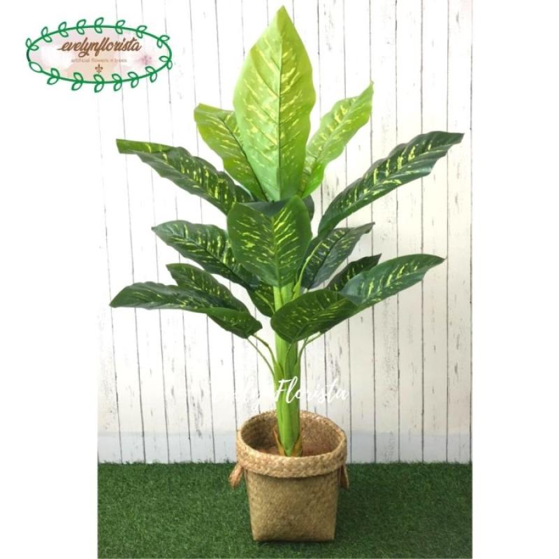 Promo Pohon Sri Rejeki Hijau T120 Latex Artificial Cover Pot Anyaman ...