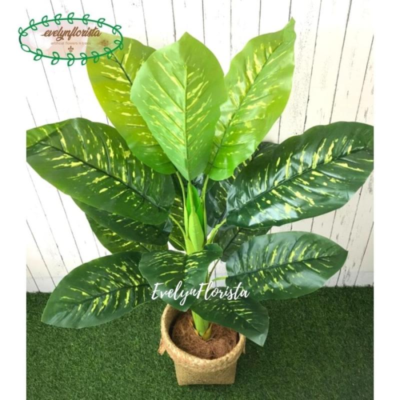 Promo Pohon Sri Rejeki Hijau T120 Latex Artificial Cover Pot Anyaman ...