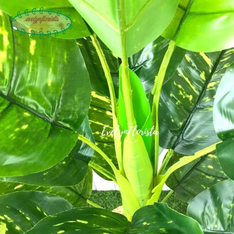 Promo Pohon Sri Rejeki Hijau T120 Latex Artificial Cover Pot Anyaman ...