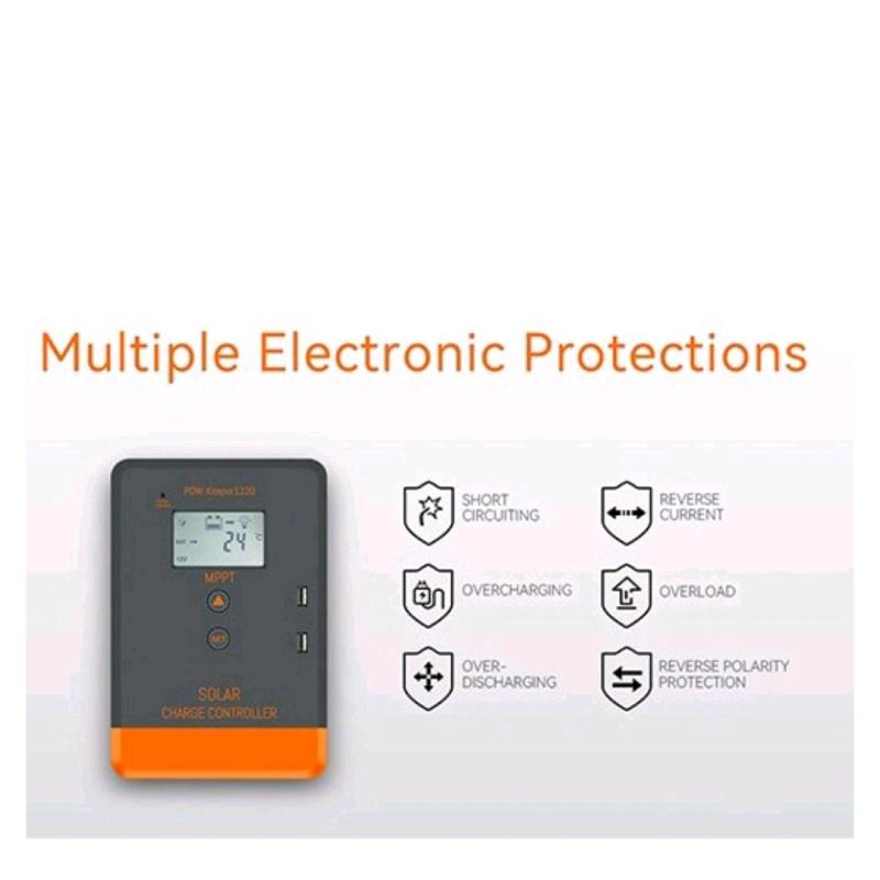 Jual Powmr Mppt Solar Charge Controller Automatic Identify 12v/24v 40a ...