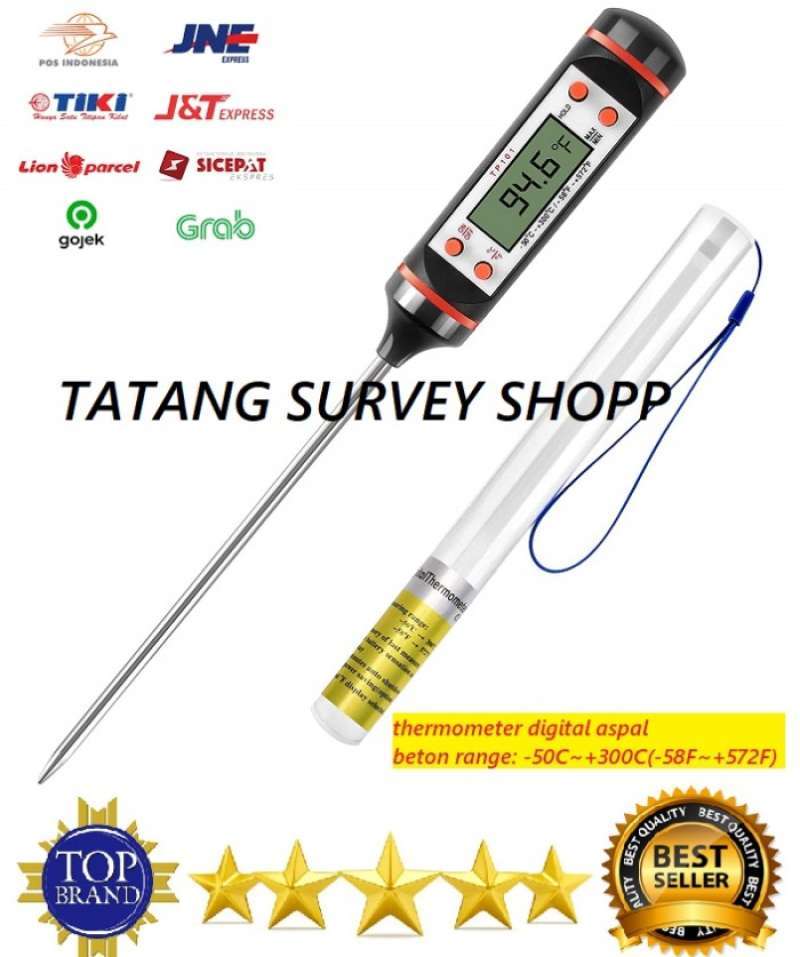 Jual Thermometer Digital Aspal Beton Range: -50c~+300c(-58f~+572f) Di ...