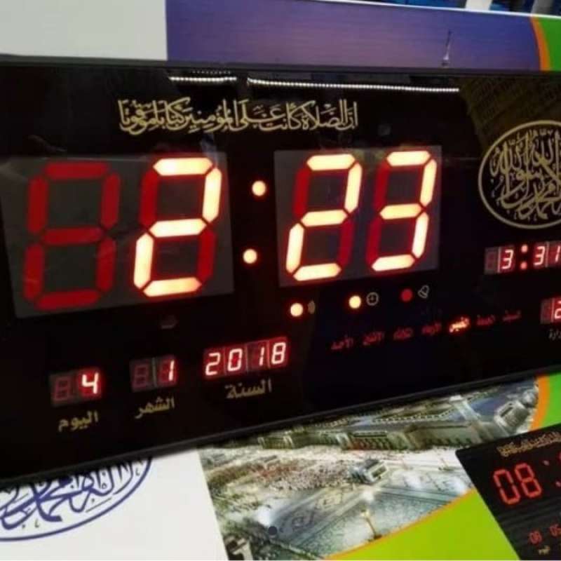 Jual jam dinding digital otomatis jadwal adzan &iqoma otomatis di ...