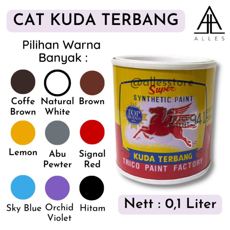 Jual Cat kuda terbang kecil 100 ml cat minyak cat kayu cat besi serbaguna - Coffe Brown 967 di ...