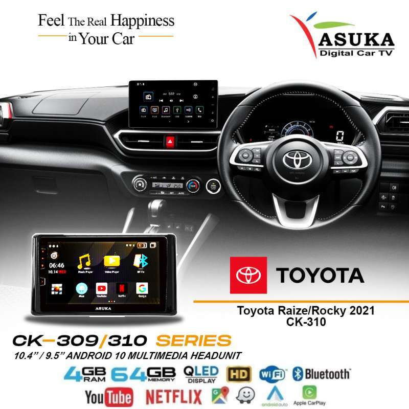 Promo Head Unit Asuka CK-310 Toyota Raize/Rocky 2021 Diskon 1% di ...