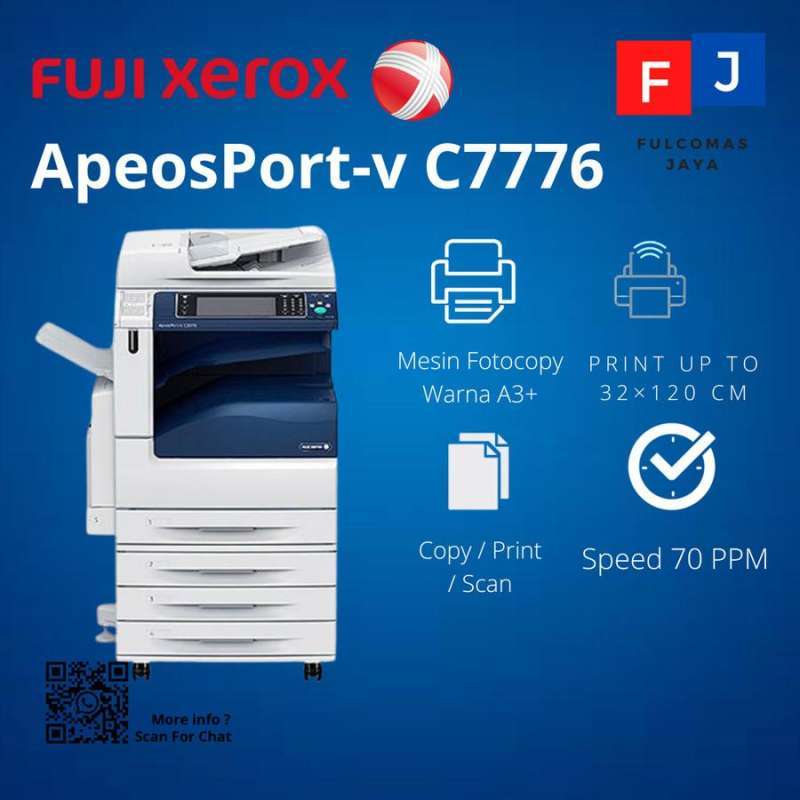 Jual Fuji Xerox ApeosPort-V C7776 Mesin Fotokopi Fotocopy Kertas A3 A3+ di Seller SMFJ Official ...