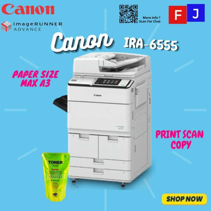 Jual Mesin Fotocopy Canon IR Advance 6555 / IRA 6555i Kertas A4 A3 di Seller SMFJ Official Store ...