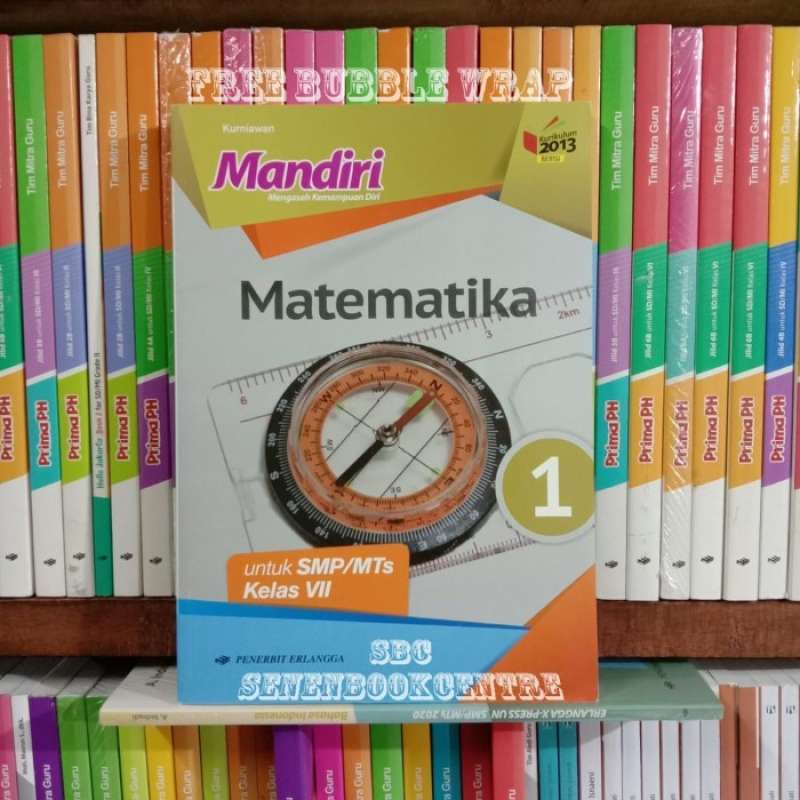 Promo Buku Mandiri Matematika Kelas 1/VII 7 SMP K13 Erlangga Diskon 23% ...
