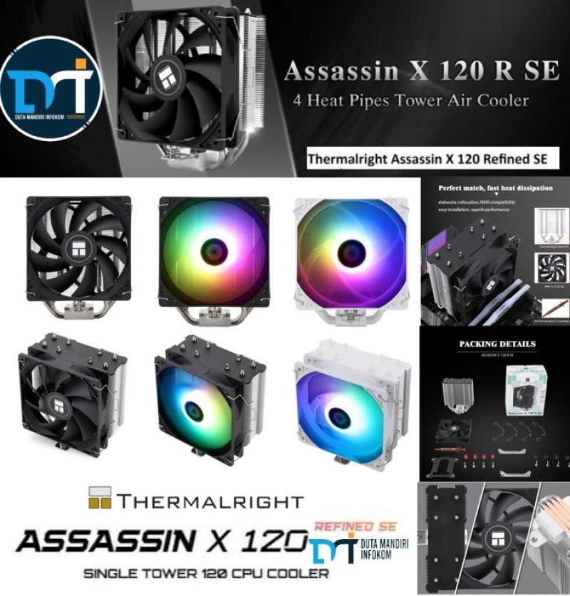 Promo ThermalRight Assassin X 120 Refined SE I ARGB - 120mm Air CPU Cooler Diskon 23% di Seller ...