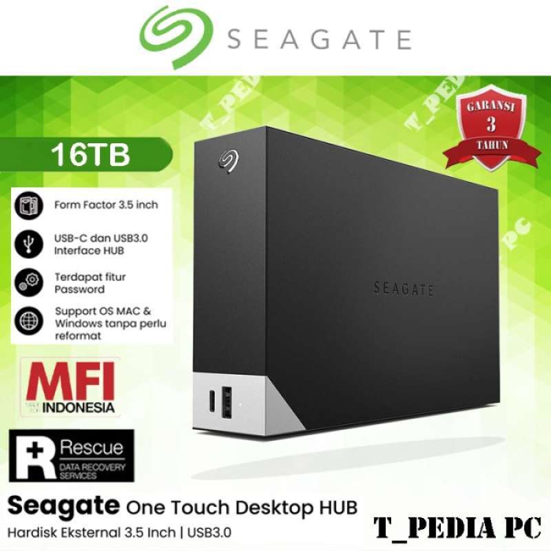 Promo Seagate One Touch Desktop Hub Hdd / Hardisk Eksternal 16tb Usb3.0 ...