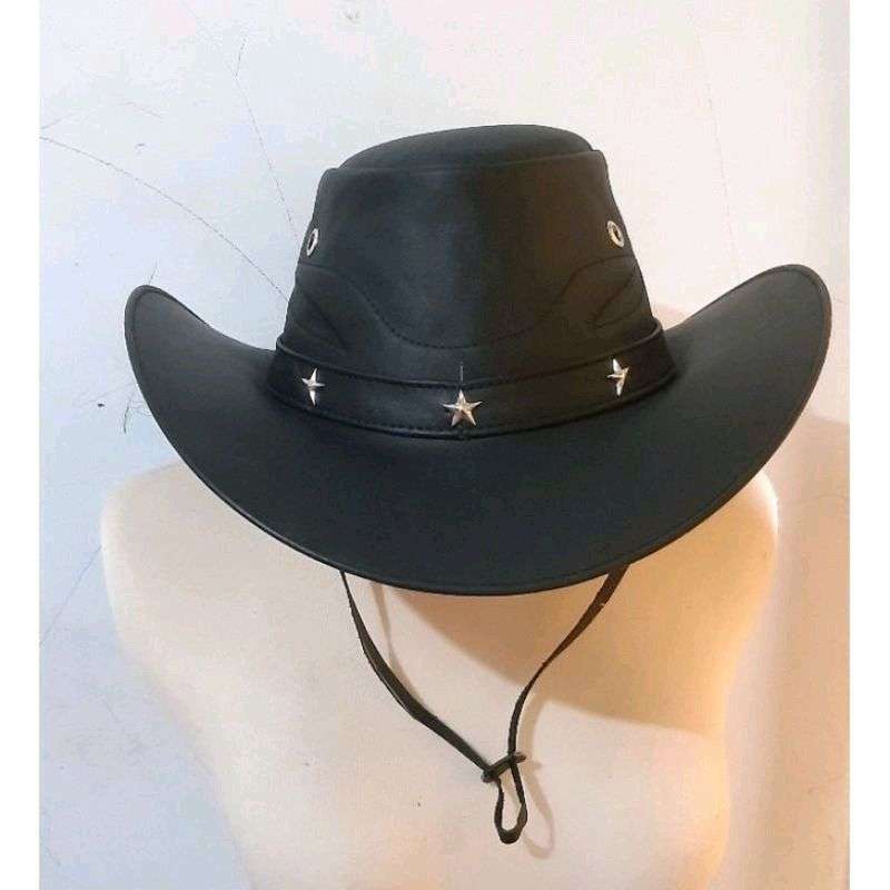 Jual Topi Koboi Koboy Cowboy Coboy Coboi Laken Kulit Asli Garut Ukuran ...