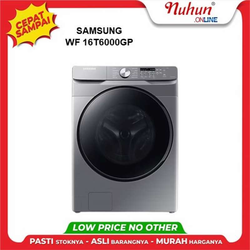 Promo Samsung WF 16T6000GP Mesin Cuci 16Kg Front Loading Ecobubble dan Hygiene Steam Diskon 7% ...