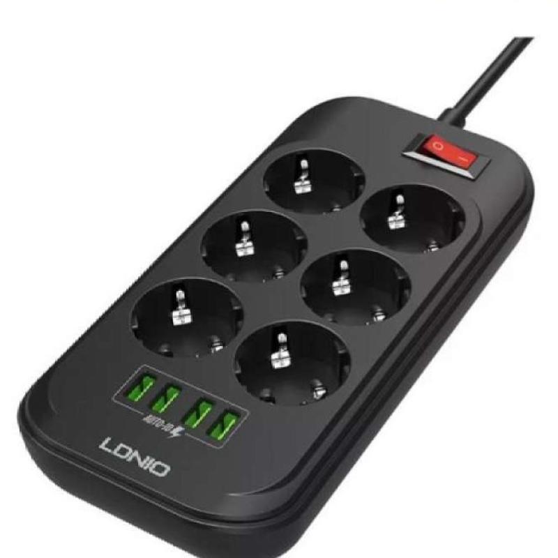 Promo LDNIO COLOKAN LISTRIK 6 POWER ELECTRICAL MULTI SOCKET WITH 4 USB ...