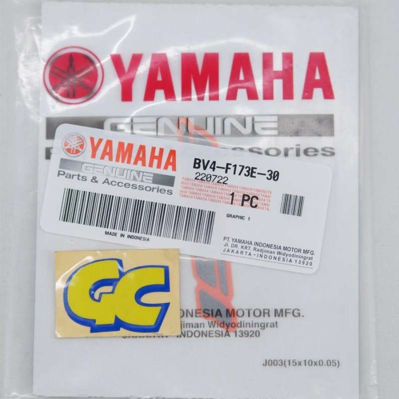 Jual Emblem / Sticker 155 NMax Warna Merah Yamaha NMax Merah Original ...