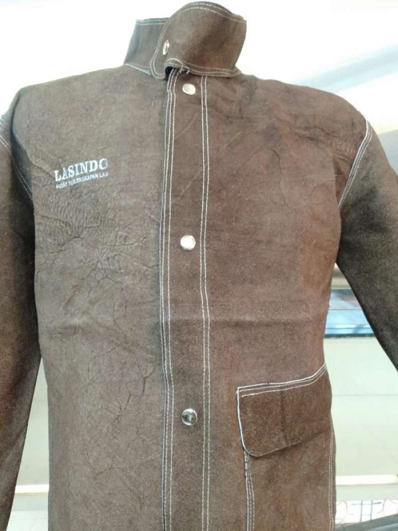 Jual Jaket Las Kulit Lasindo / Jaket Welding Kulit Untuk Las Di Seller ...