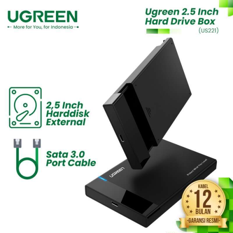 Promo UGREEN HDD SSD Casing / Enclosure USB-A to 2.5â€³ SATA - CM221 ...