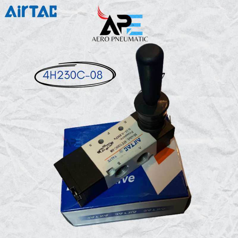 Jual Hand Valve / Pneumatic Control Airtac 4h230c-08 Close Center Di Seller Aero Pneumatic ...