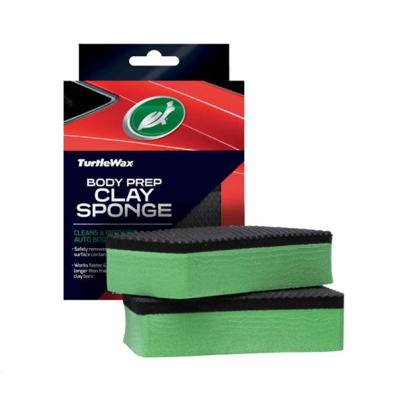 Promo Turtle Wax Body Prep Clay Sponge 2 Pk Spons Pengkilap Anti Baret ...