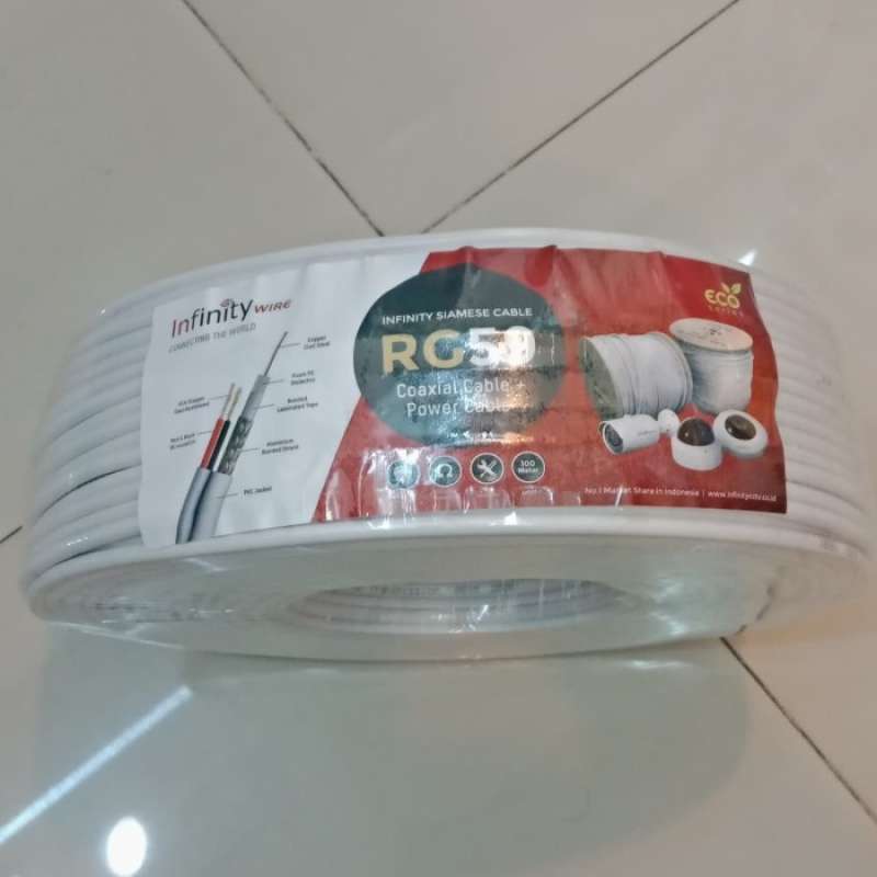 Promo Kabel Power Cctv 100 M Rg-59 Infinity Diskon 23% Di Seller Jaza ...