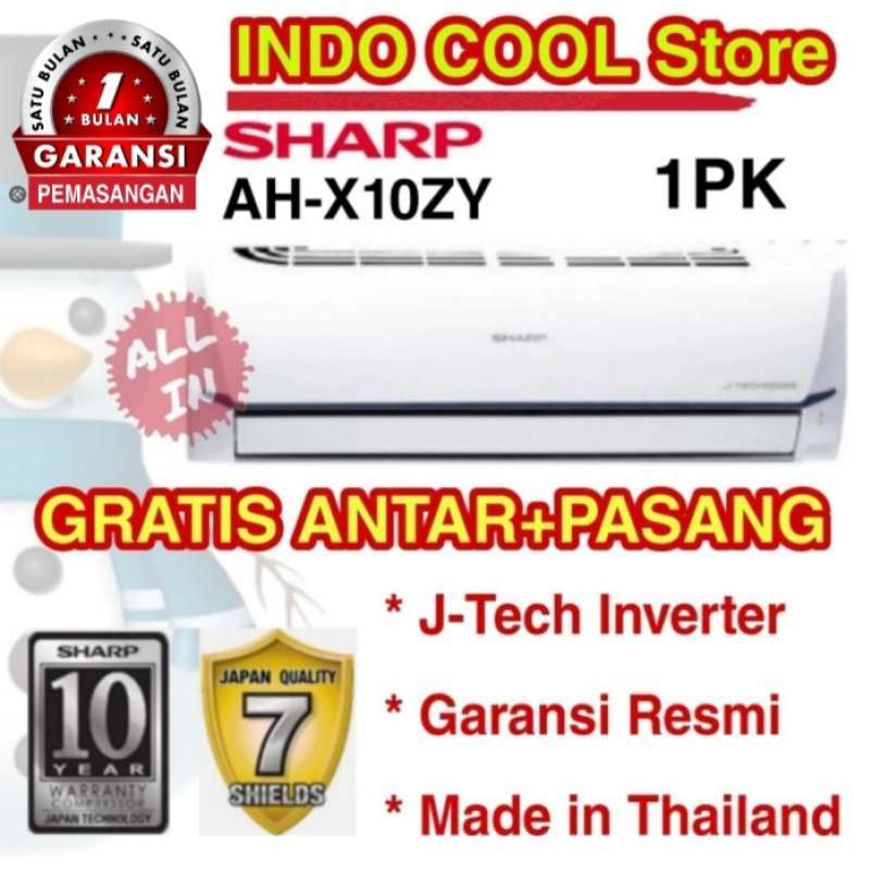 Promo AC SHARP SPLIT 1 PK INVERTER X10ZY Diskon 33% di Seller Emma ...