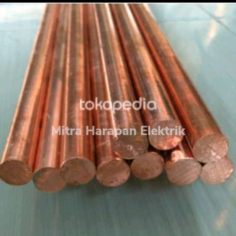 Promo grounding ROD 5/8 X 2M murni tembaga ( 4M dan 3M KURIR VIA JNE ...