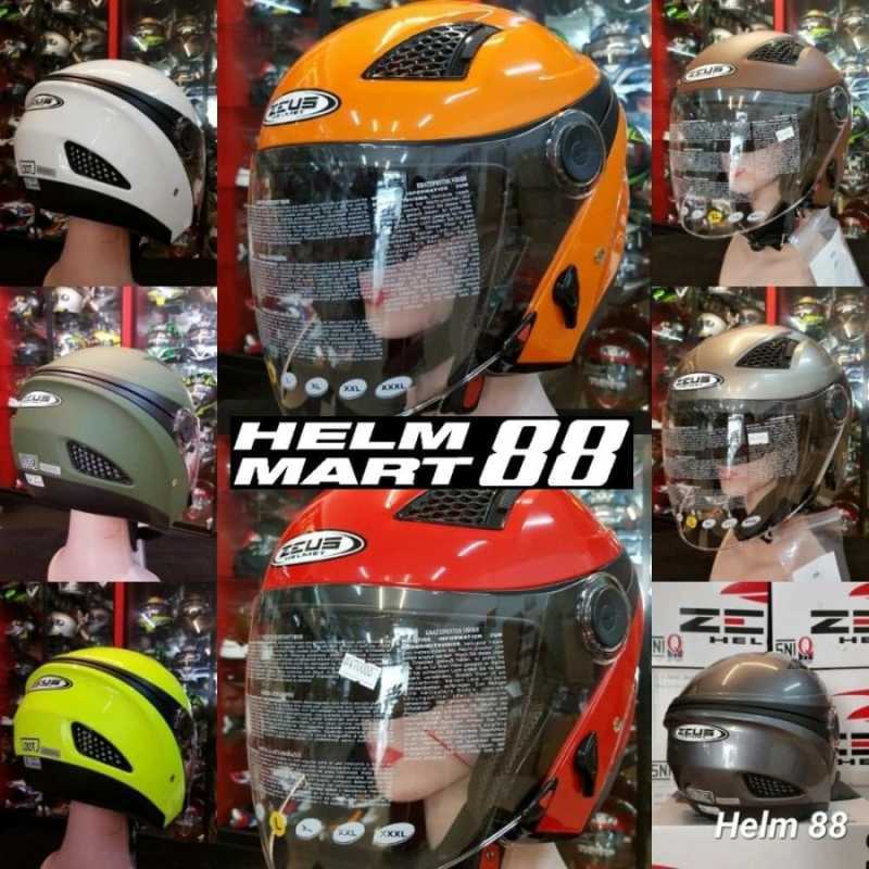 Jual Helm ZEUS 610 Solid Half Face - ZEUS ZS610 ZS-610 - L AUDI GRAY di ...