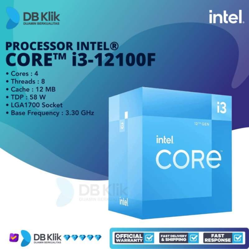 Promo Processor Intel Core I3-12100f Box 3.3ghz Lga1700- Intel I3 ...