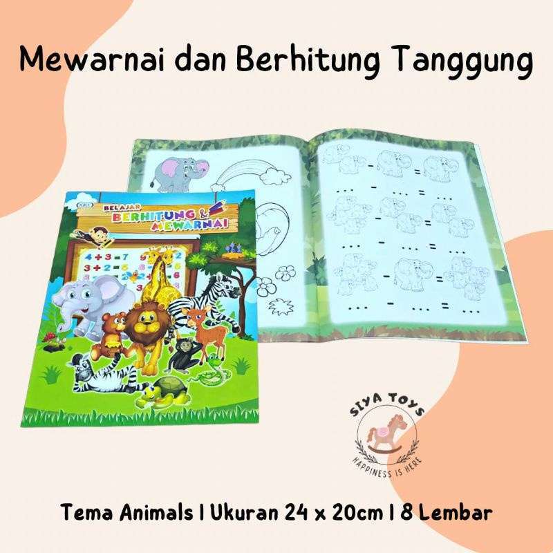 Jual [TERMURAH BAMS] FREE BUBBLEWRAP BUKU MEWARNAI ANAK KIKY BUKU LATIHAN MEWARNAI UNTUK ANAK ...