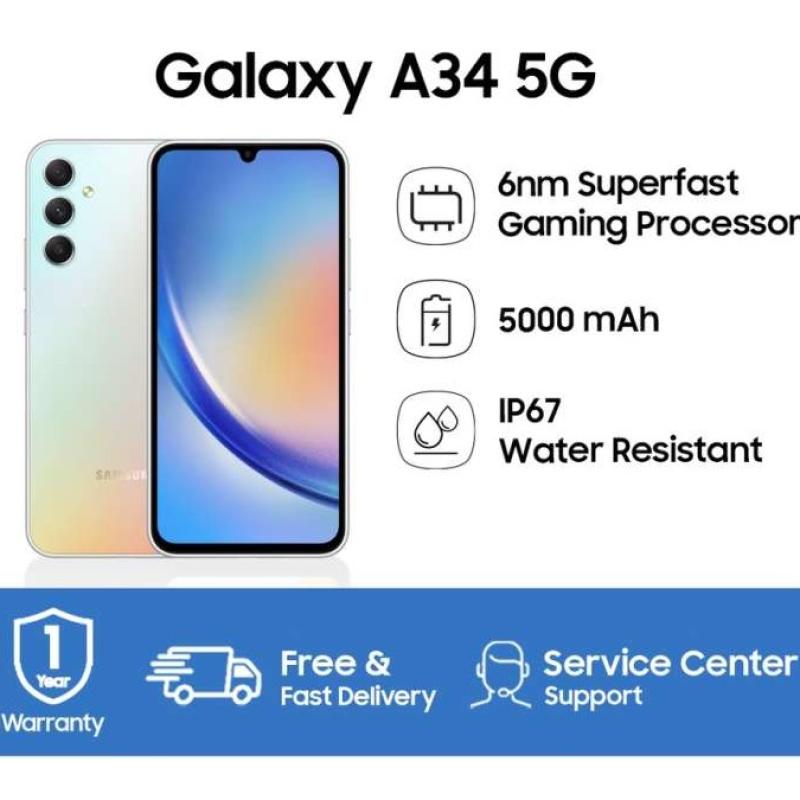 Jual Samsung Galaxy A34 5G 8/128GB - Awesome Silver di Seller Amica ...