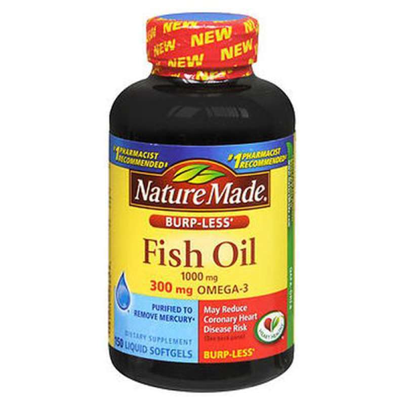 Jual Nature Made Fish Oil Liquid Softgels, 150 Caps di Seller Herbspro ...