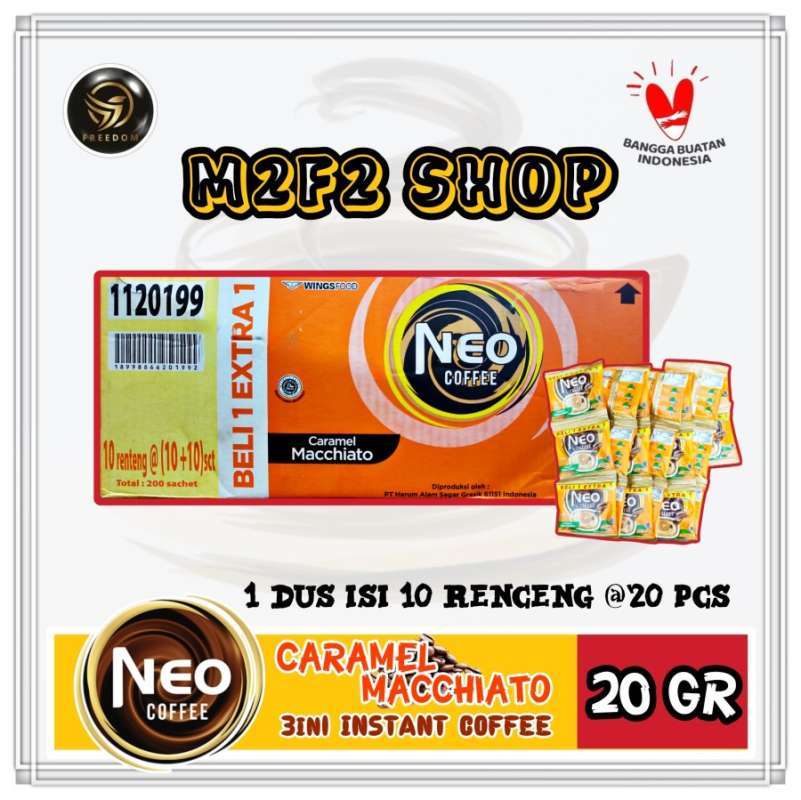 Promo Kopi Neo Coffee Caramel Macchiato Sachet | Renceng GT - 20 gr ...