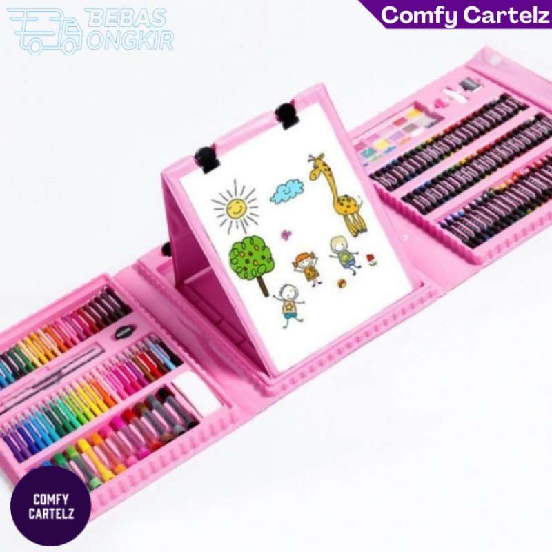 Jual 1 Set Mewarnai/alat Menggambar Anak/perlengkapan Mewarnai Di ...