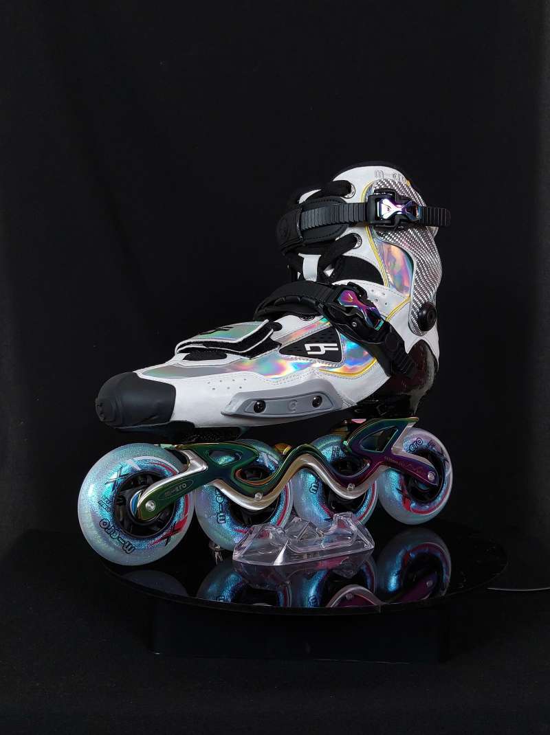 Jual Sepatu Roda Inline Skate Carbon Micro Delta Force Jet Silver di ...