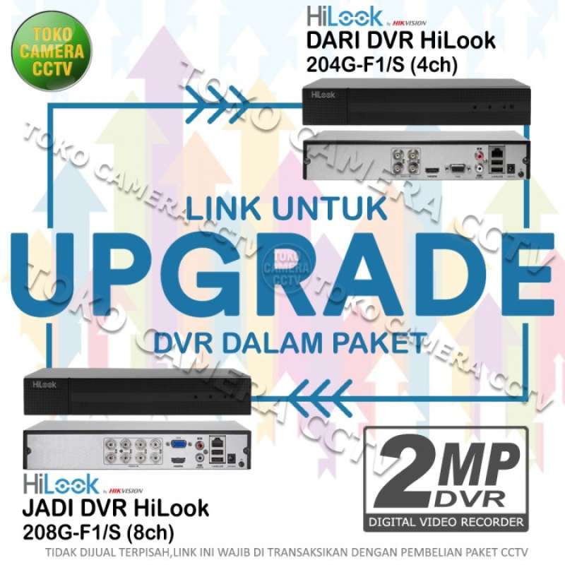 Promo Upgrade Dvr Hilook 4 Menjadi 8 Channel 2Mp Diskon 33% di Seller ...