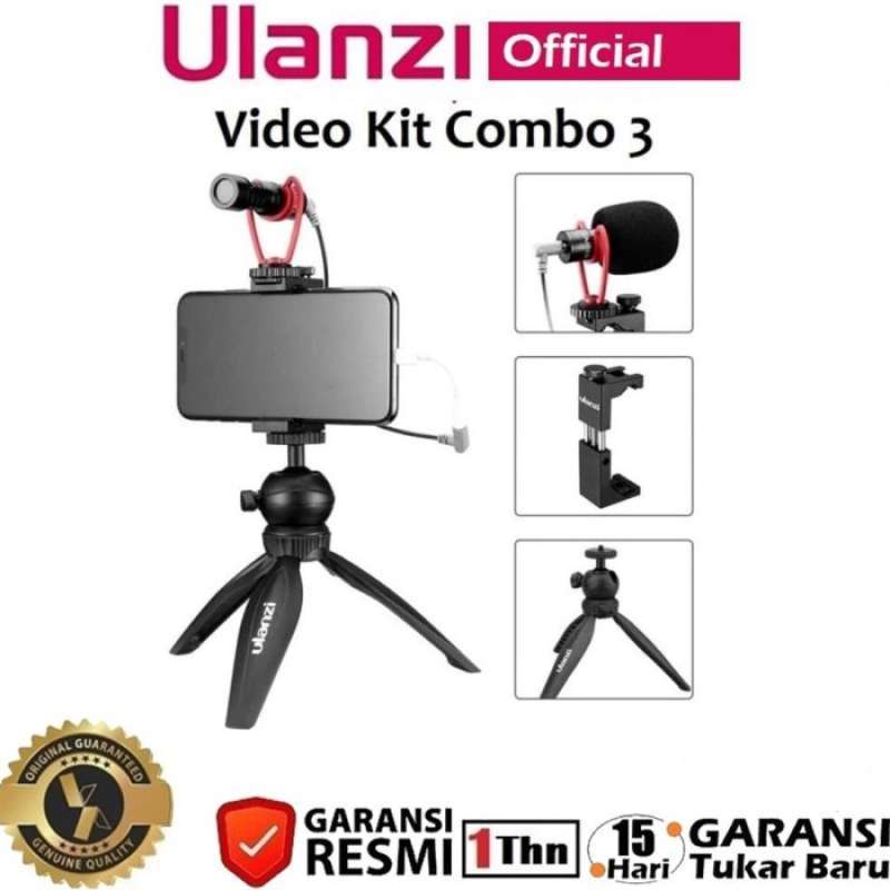 Promo Ulanzi Video Kit Combo 3 Paket Vlog Buat Vlogging Dengan Mic Tripod Diskon 23% di Seller ...